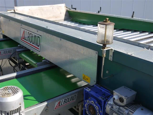 Allround radial rollergrader with 3 product conveyors • Duijndam Machines