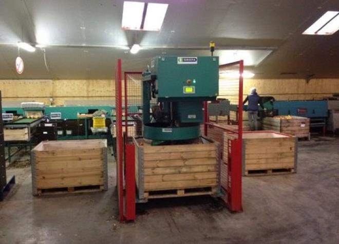 Greefa MSE 2000 4 line sorting machine with dumper • Duijndam Machines