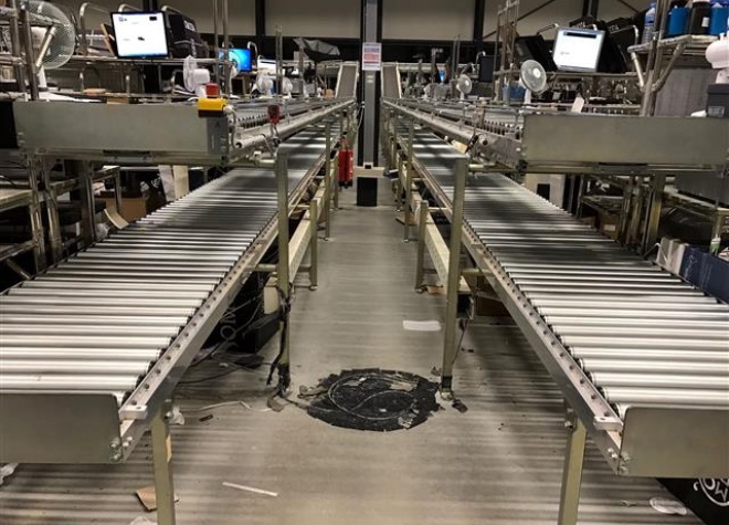 Transnorm driven roller conveyor system • Duijndam Machines