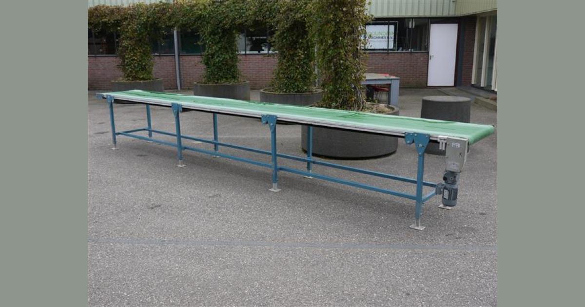 Viscon conveyor 600cm x 70 cm with adjustable speed • Duijndam Machines