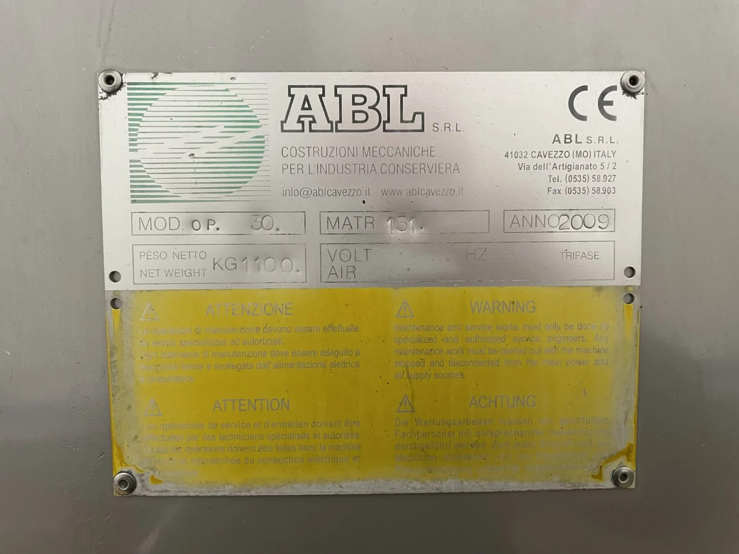 ABL OP30 peeling and slicing machine for oranges • Duijndam Machines