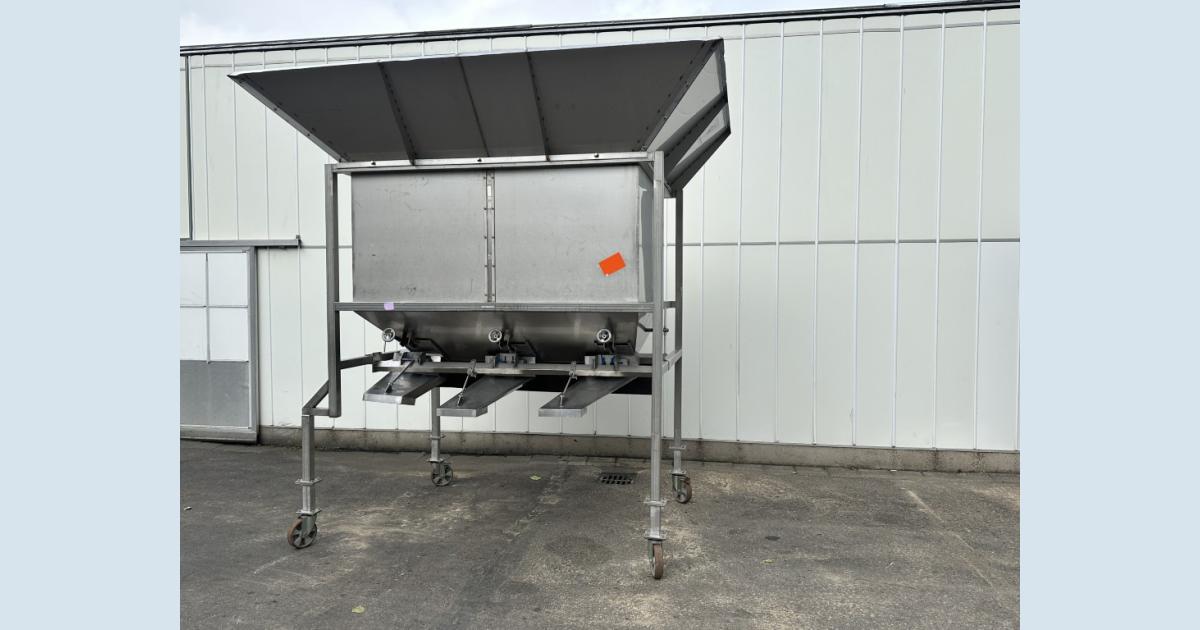 ACB dosing hopper stainless steel • Duijndam Machines