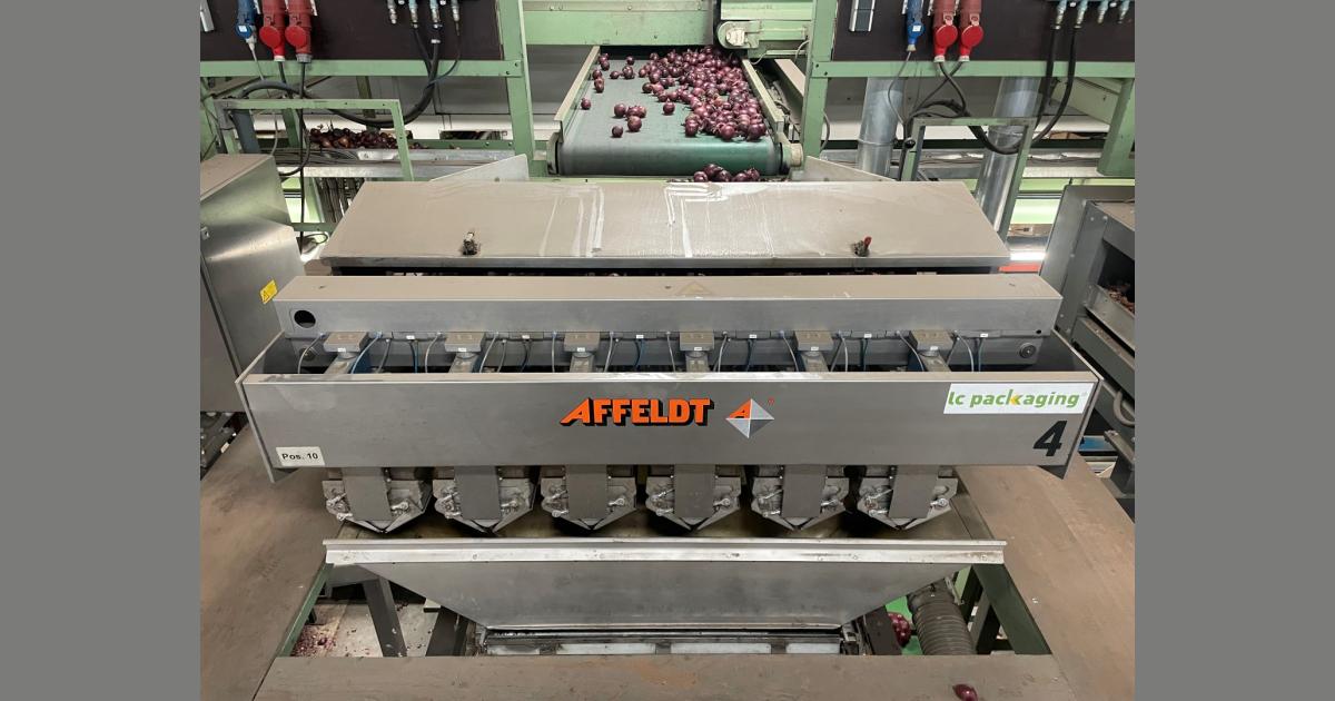 Affeldt 170 12VB weighing machine with Affeldt 929 T19 net clipper ...