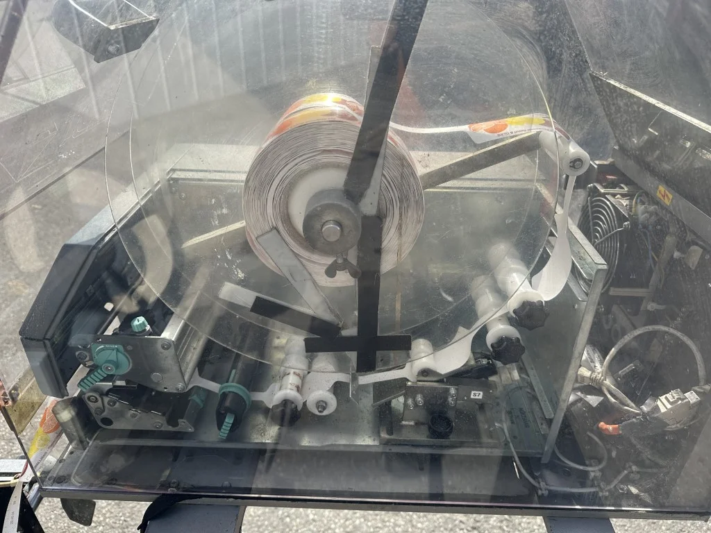 Affeldt 929T18 net clipping machine with printer • Duijndam Machines