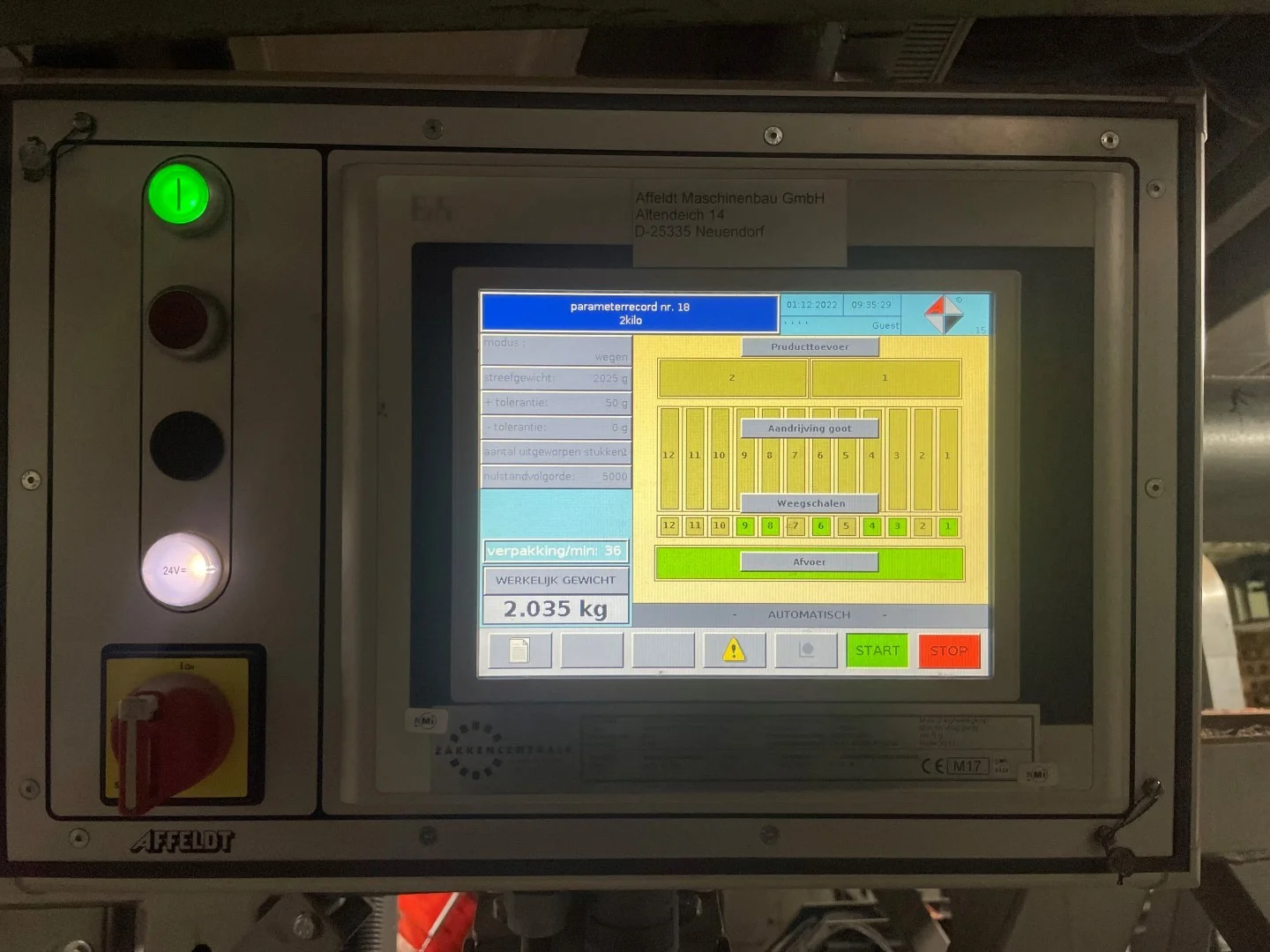 Affeldt AVN 170-CW 12EV machine de pesage avec Affeldt AVN 929 clipper ...