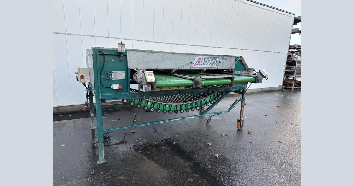Allround R120-3 roller sorting machine width 120 cm with 3 sortings ...