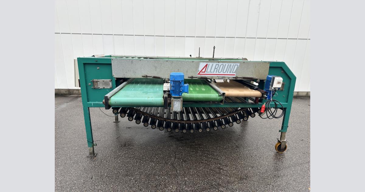 Allround roller sorting machine 120 cm with 3 conveyors • Duijndam Machines