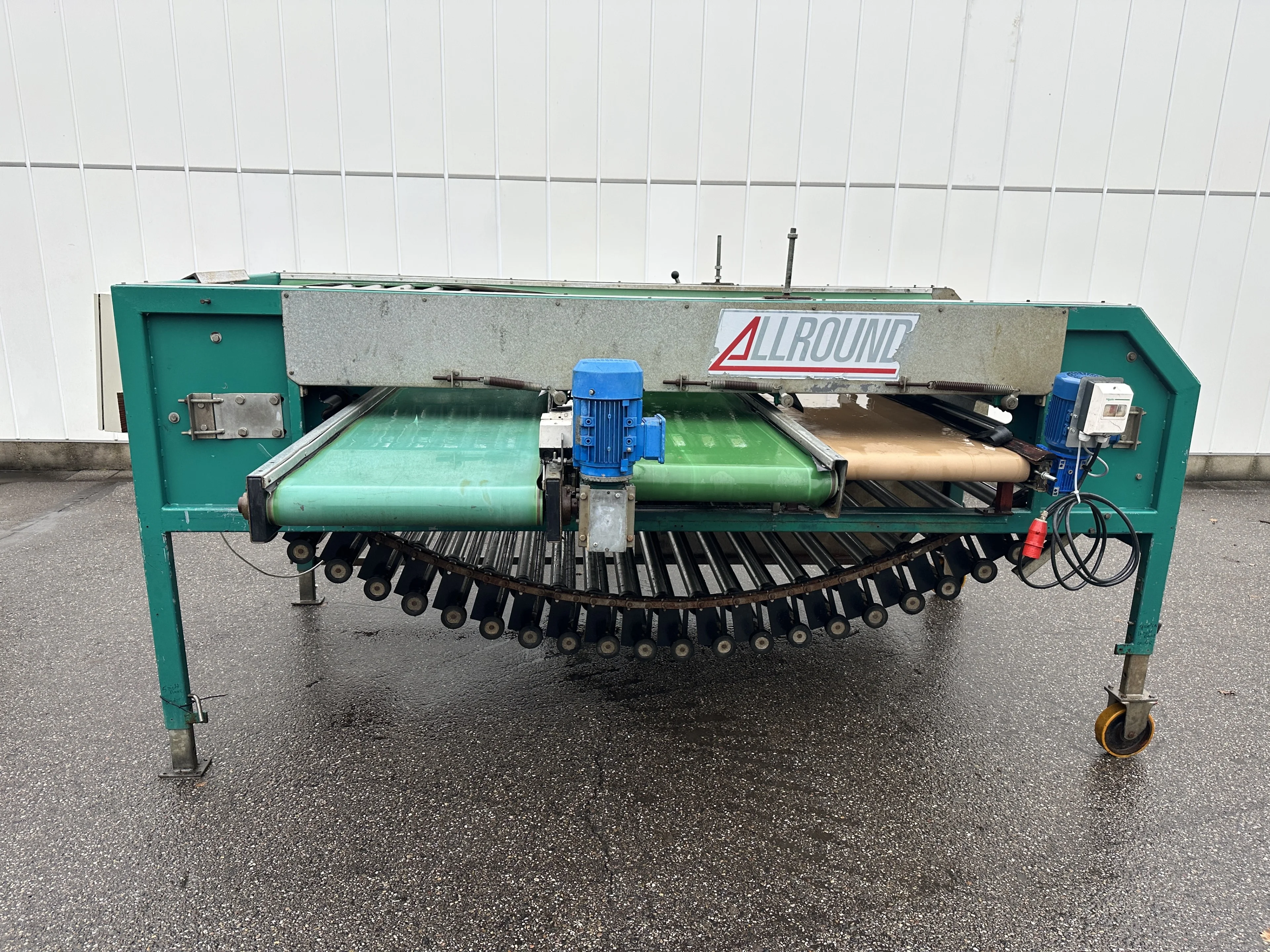 Allround macchina calibratrice a rulli 120 cm con 3 trasportatori ...