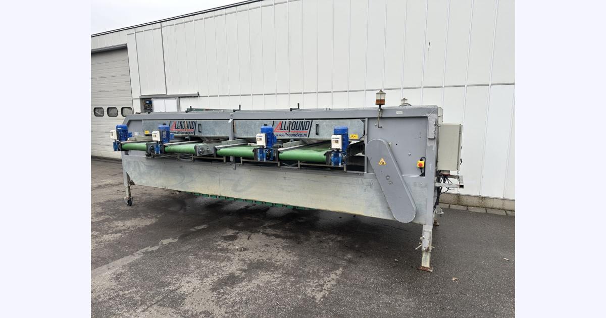 Allround roller sorting machine 120 cm with 4 conveyors • Duijndam Machines