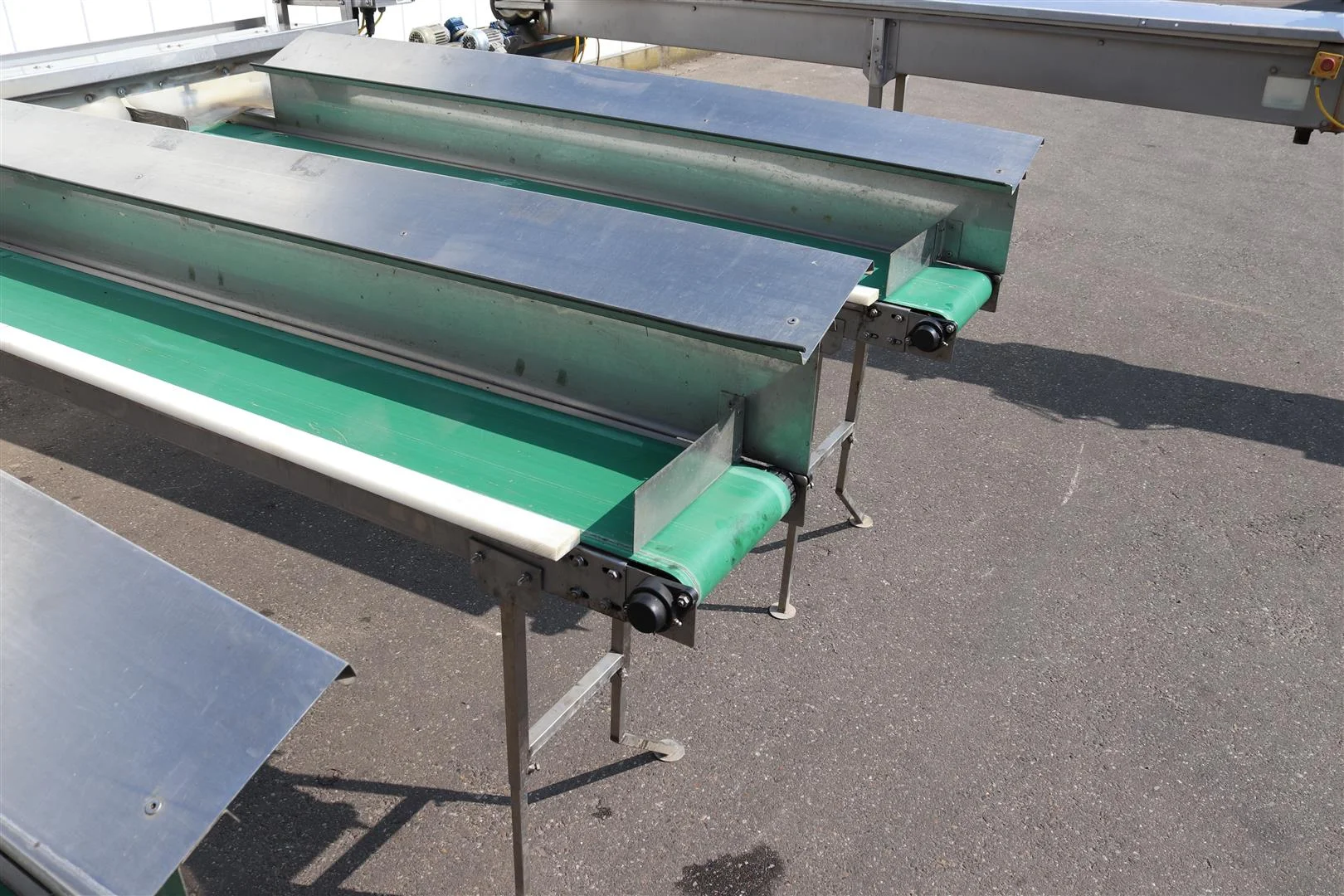 Christiaens semi-automatic grading machine and washer for asparagus ...