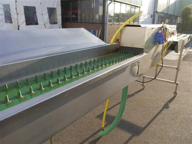 Christiaens semi-automatic grading machine for asparagus with washer ...