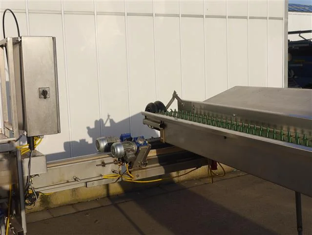 Christiaens semi-automatic grading machine for asparagus with washer ...