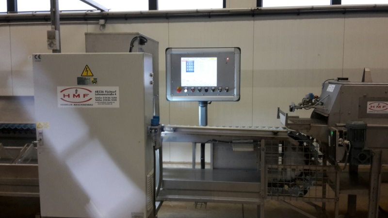 Hermeler Spargel Sortiermaschine mit Waschanlage • Duijndam Machines