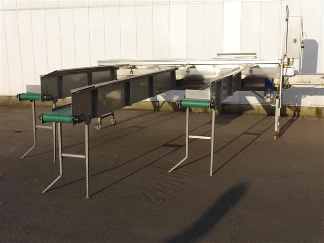 Christiaens semi-automatic grading machine for asparagus with washer ...