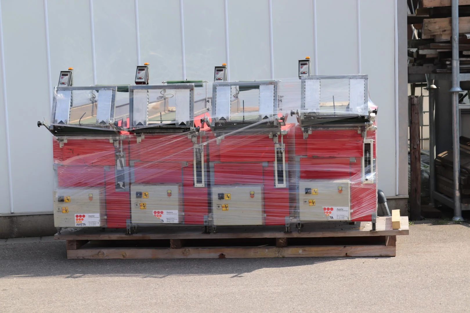 Aweta AF-50 small boxfillers for apples • Duijndam Machines