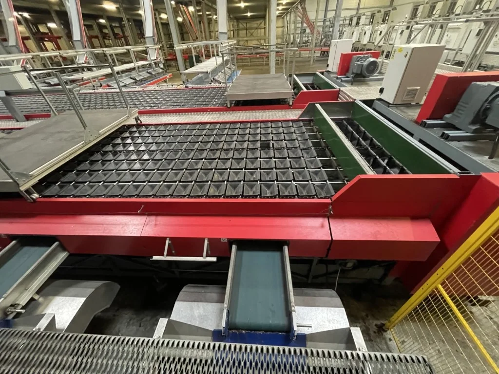 Aweta 2xG AV-8/36+1 grading line machine for apples and pears with 2 x ...