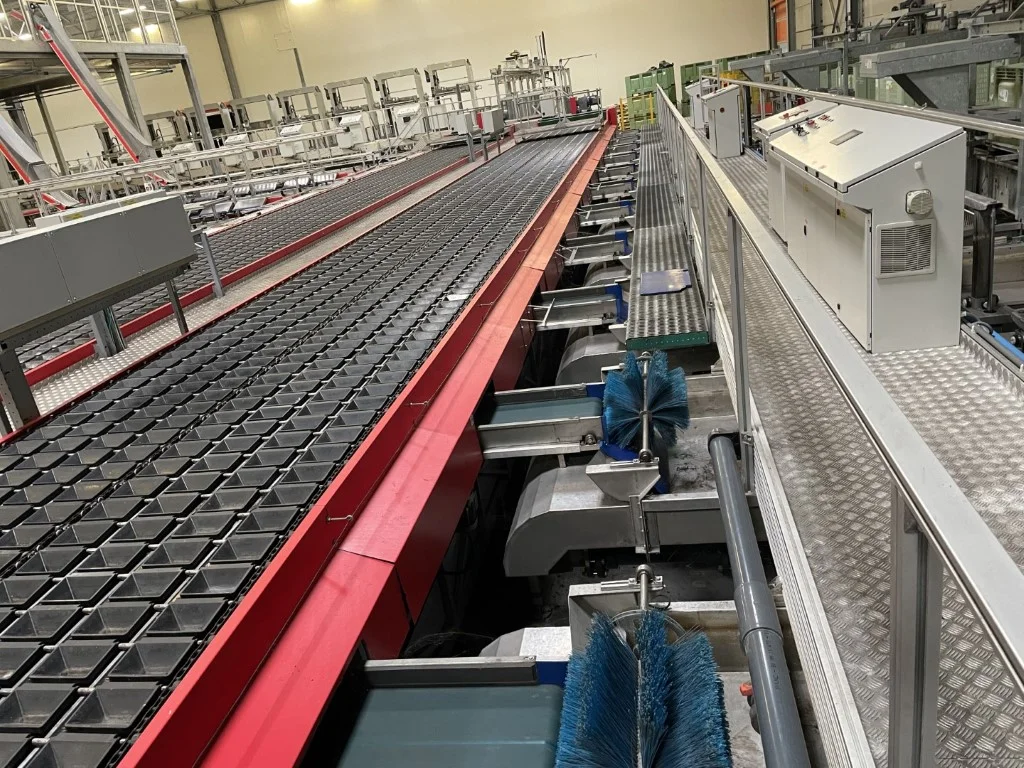 Aweta 2xG AV-8/36+1 grading line machine for apples and pears with 2 x ...