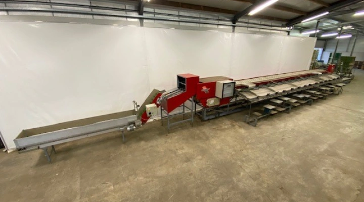 Aweta weight grading machine 3 lanes, 14+1 exits • Duijndam Machines