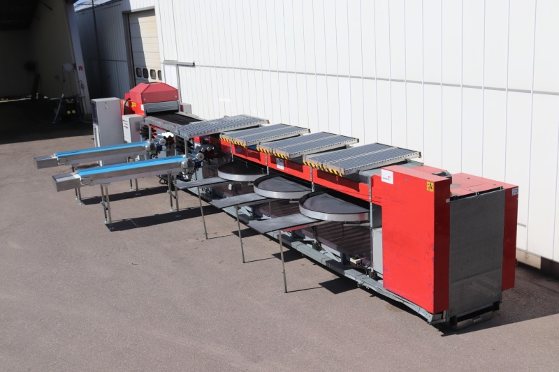 Aweta GS-5+1 XF weight and length sorting machine for cucumbers ...