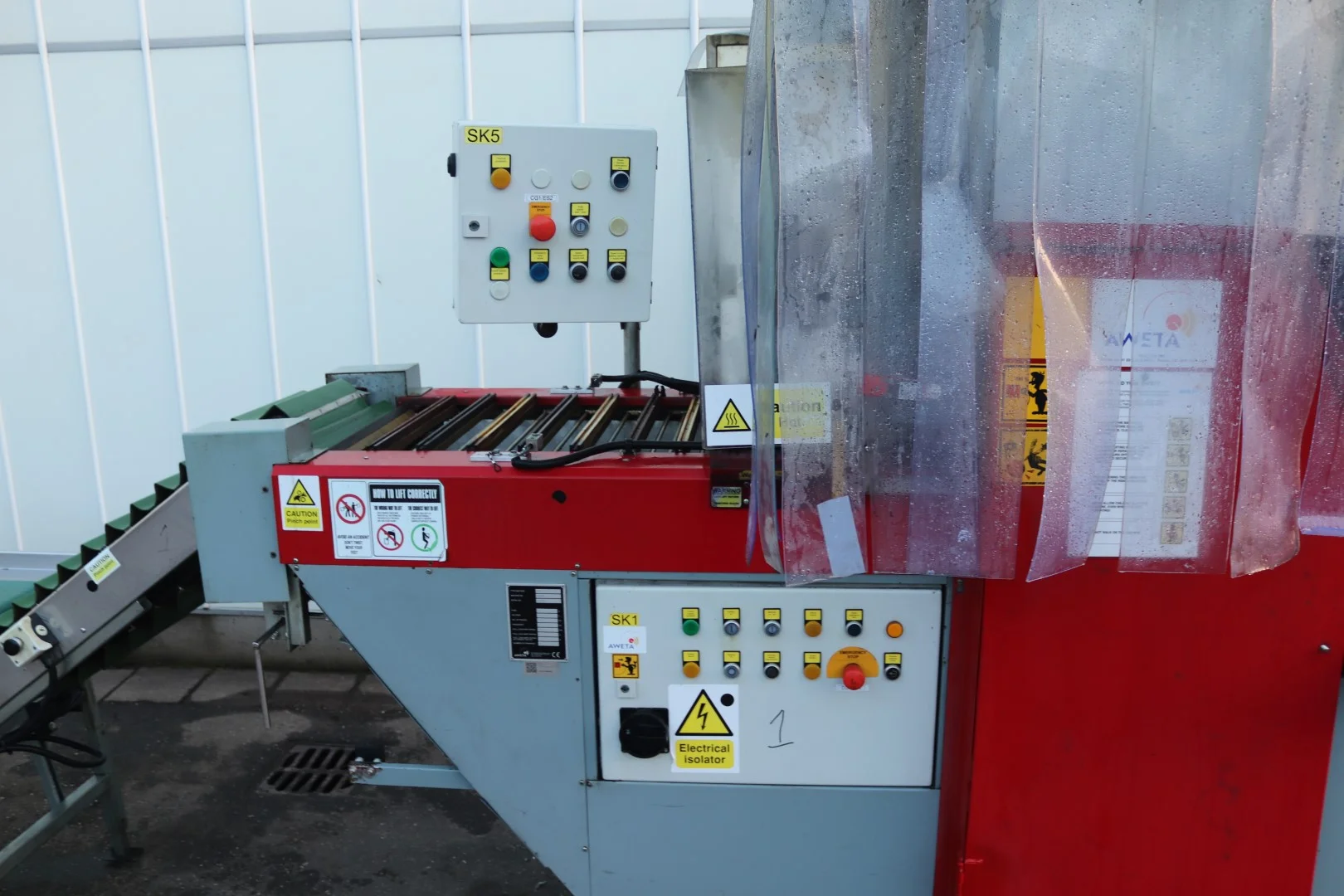 Aweta SK1 cucumber sealer • Duijndam Machines