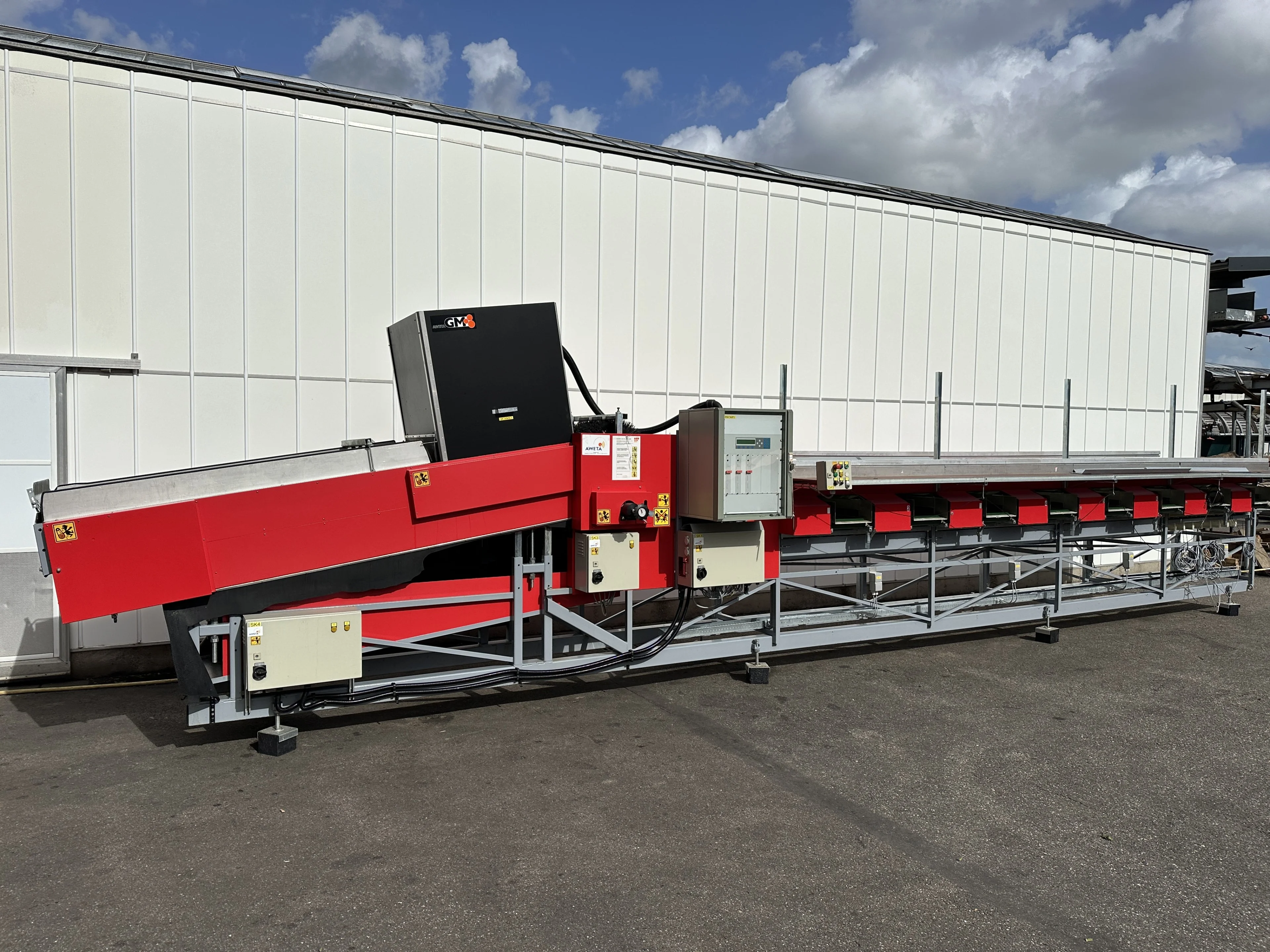 Aweta GM3-12+1 pepper sorting machine • Duijndam Machines