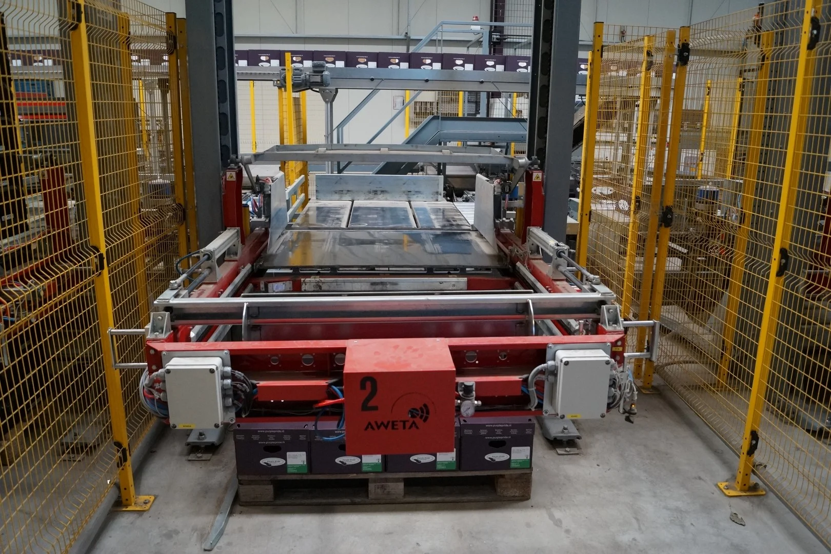 Aweta plate palletizer • Duijndam Machines