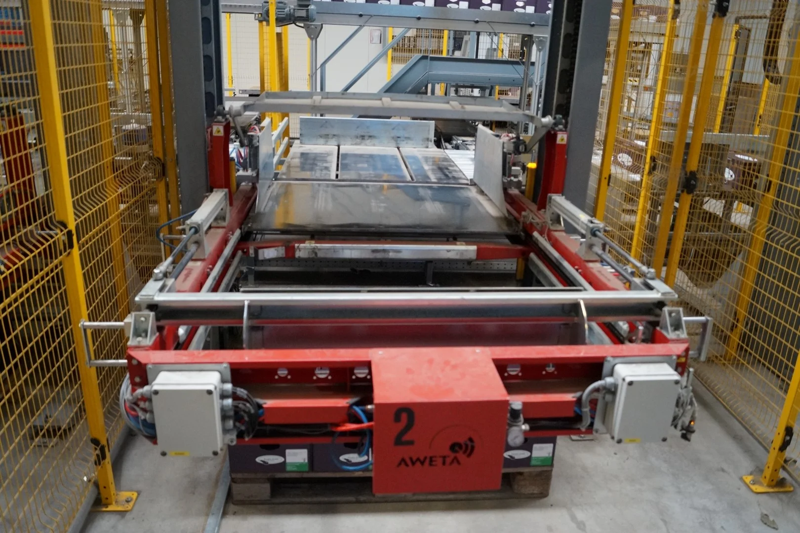 Aweta plate palletizer • Duijndam Machines