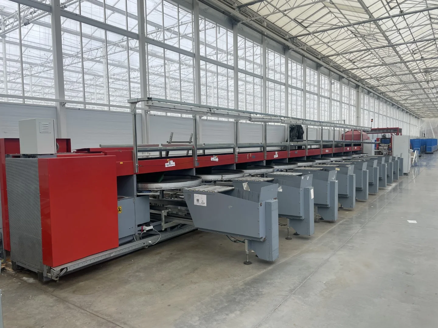 Aweta GSM-10 cucumber sorting machine with discharge system • Duijndam ...