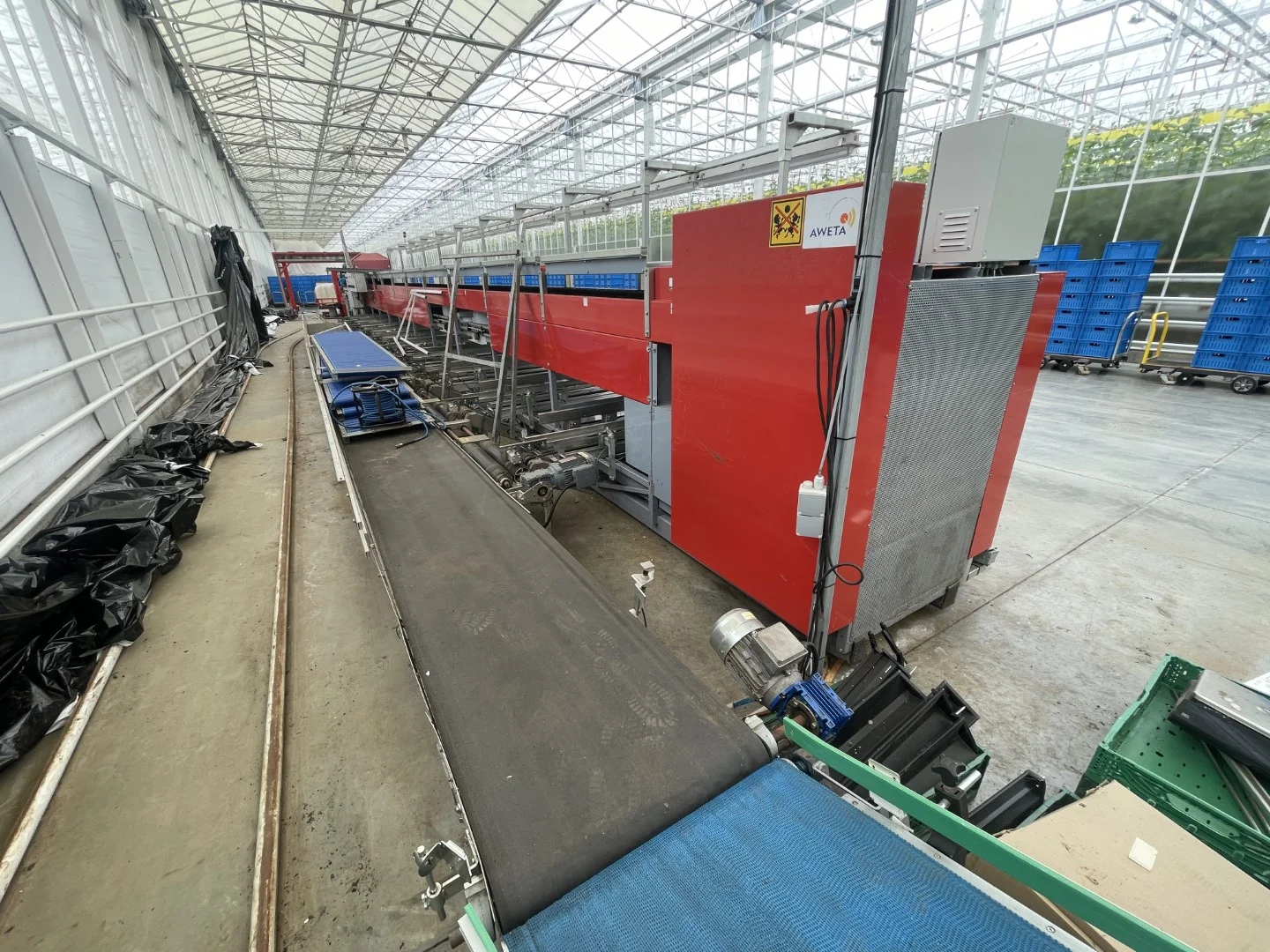 Aweta GSM-10 cucumber sorting machine with discharge system • Duijndam ...