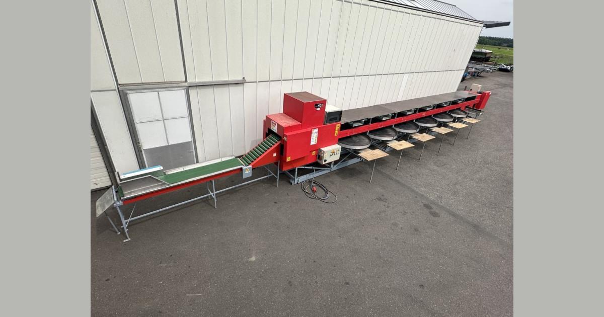 Aweta GSM-7 R komkommersorteermachine • Duijndam Machines