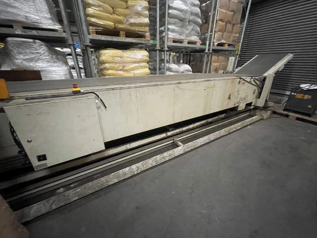 Beerepoot ausziehbares Förderband in fester Position. • Duijndam Machines