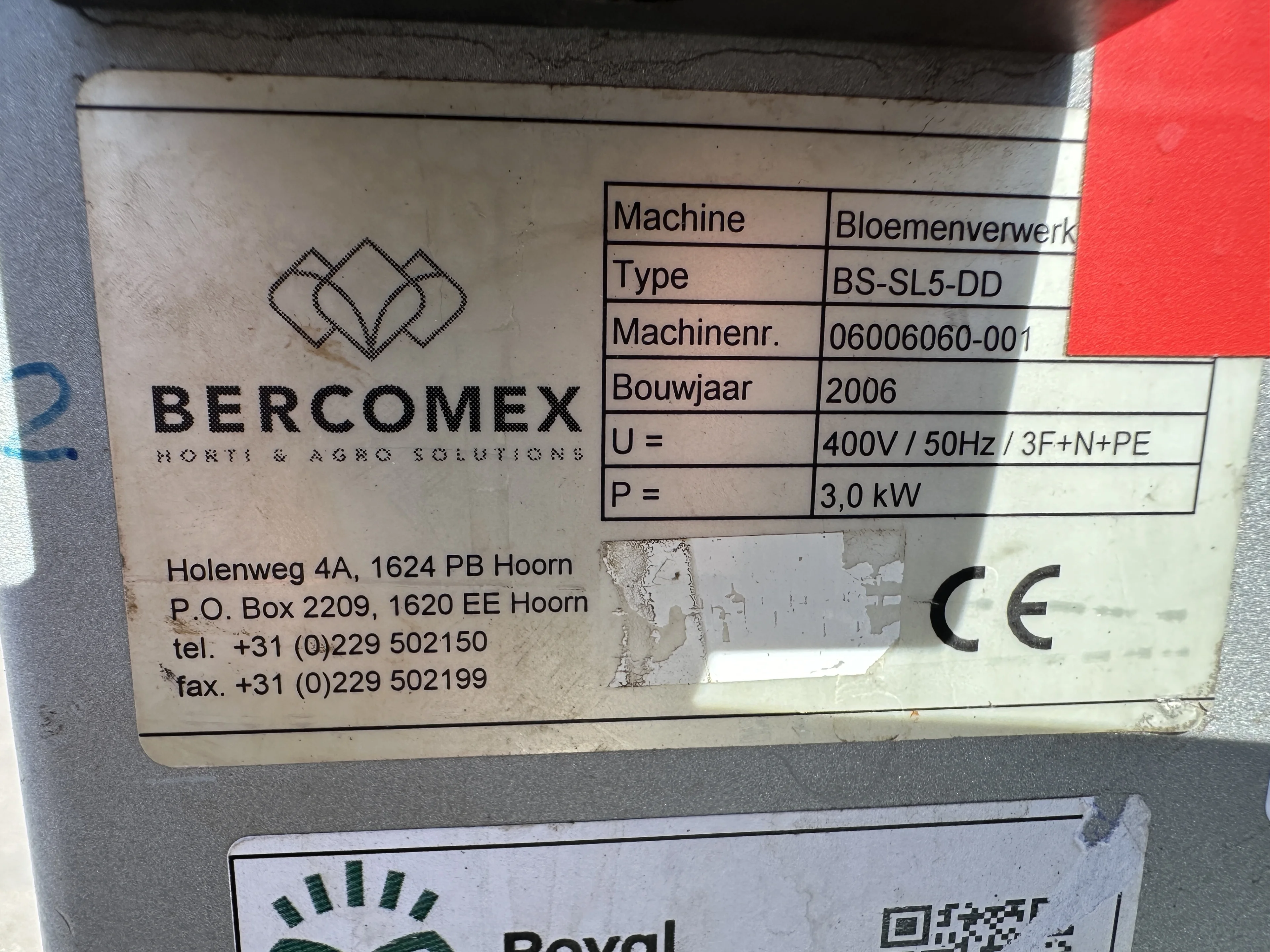 Bercomex BS-SL5-DD • Duijndam Machines