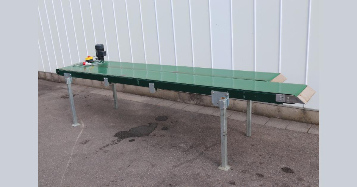 Bogaerts conveyor double lane conveyor, 80 cm wide • Duijndam Machines