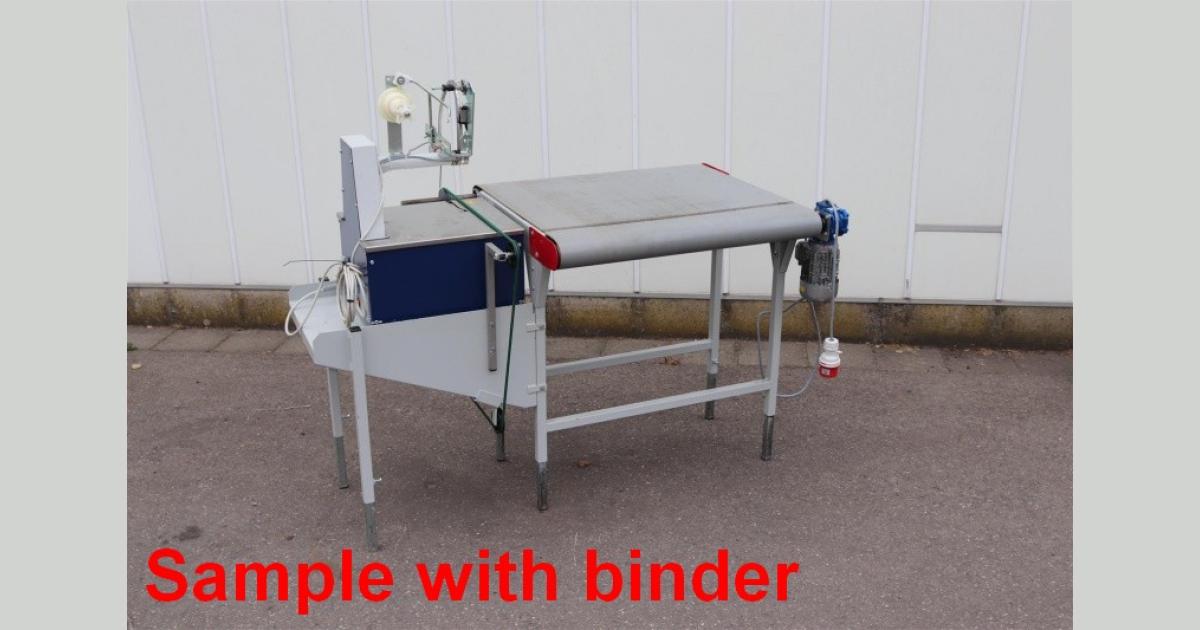 BTM conveyor with space for binding machine • Duijndam Machines
