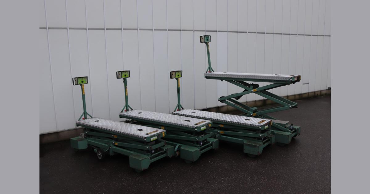 Buitendijk & Slaman electro pipe rail trolley with double hydraulic ...