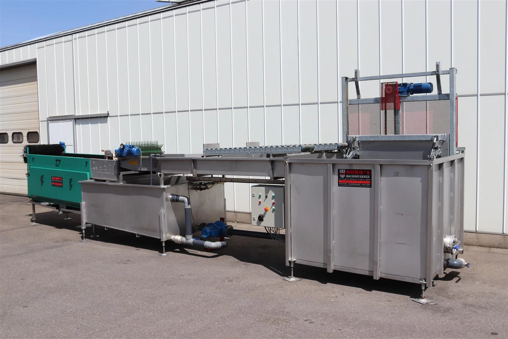 Burg water dumping system • Duijndam Machines