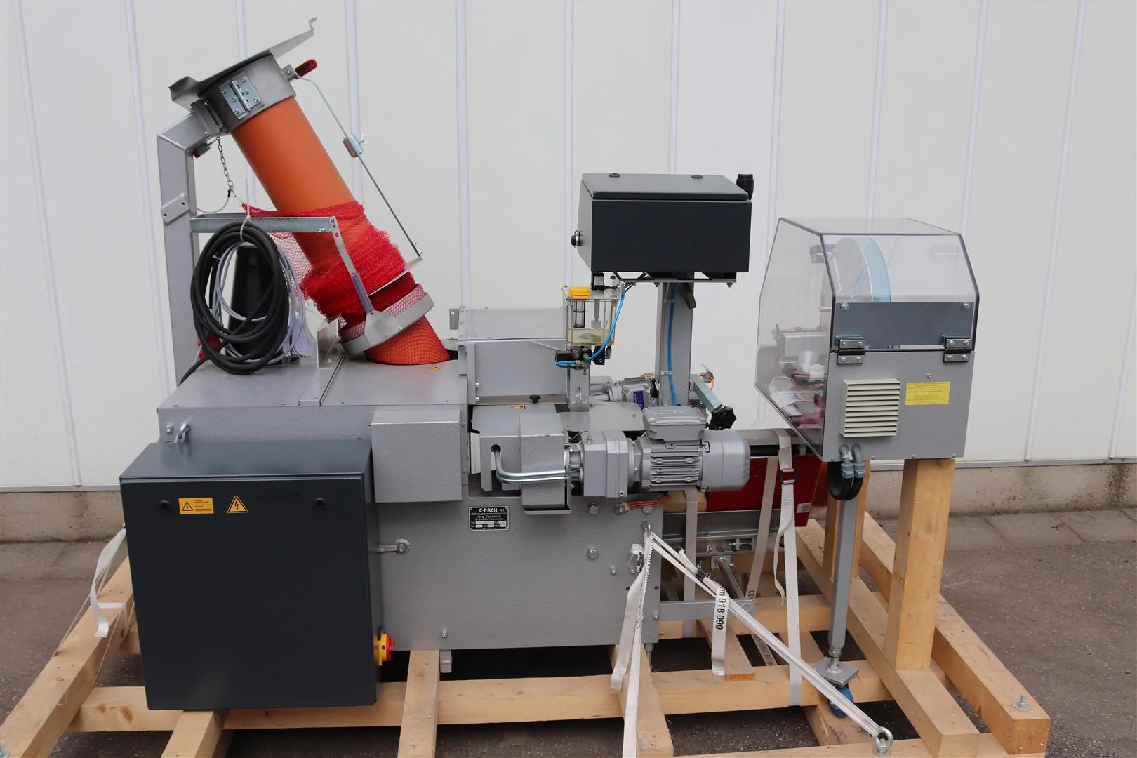 C-Pack Net-clipping Machine including wineglass labelling system ...