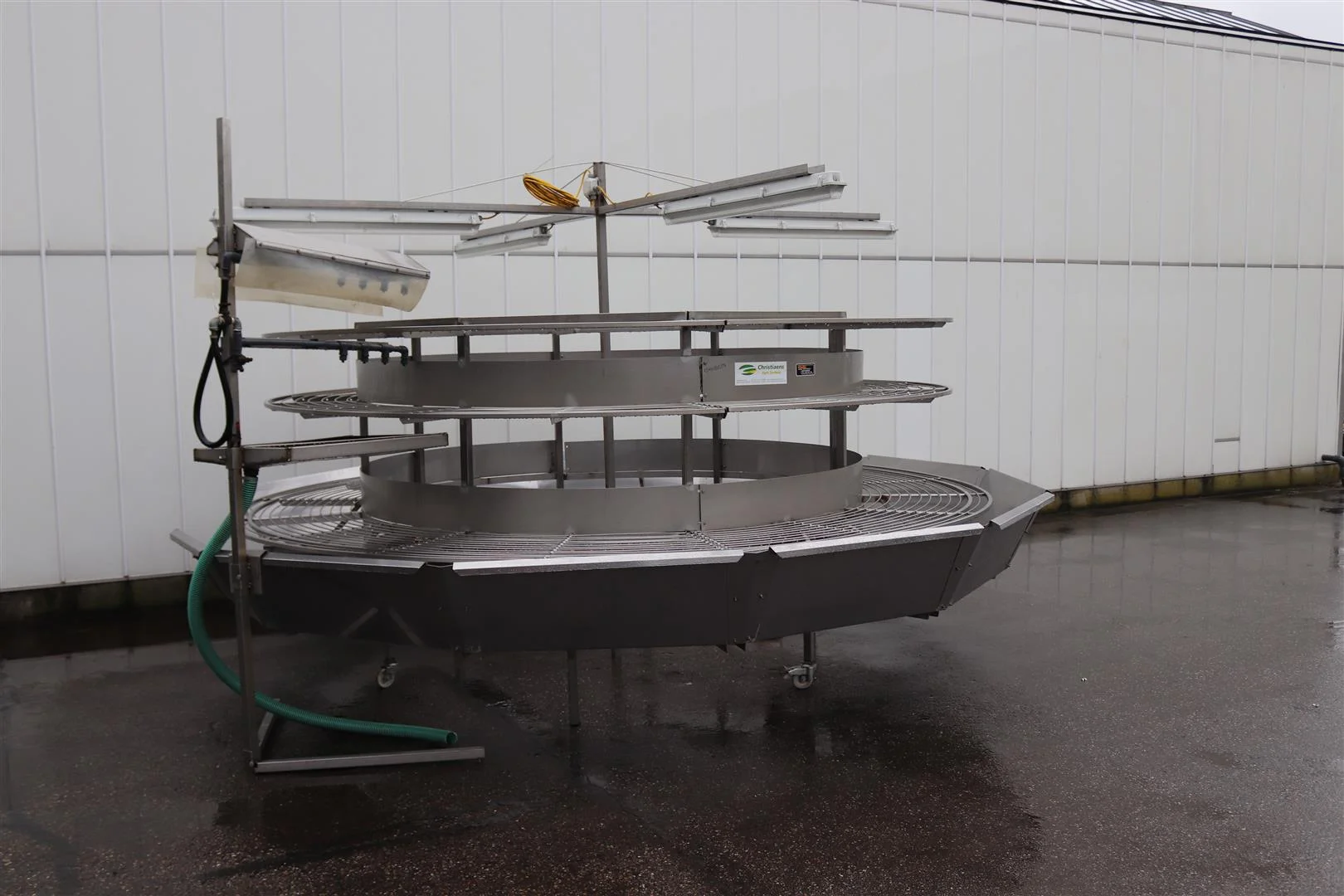 Christiaens stainless steel carousel for leek 4,5 meter Ø • Duijndam ...