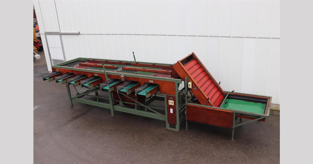 Compas Sorting machine with elevator • Duijndam Machines