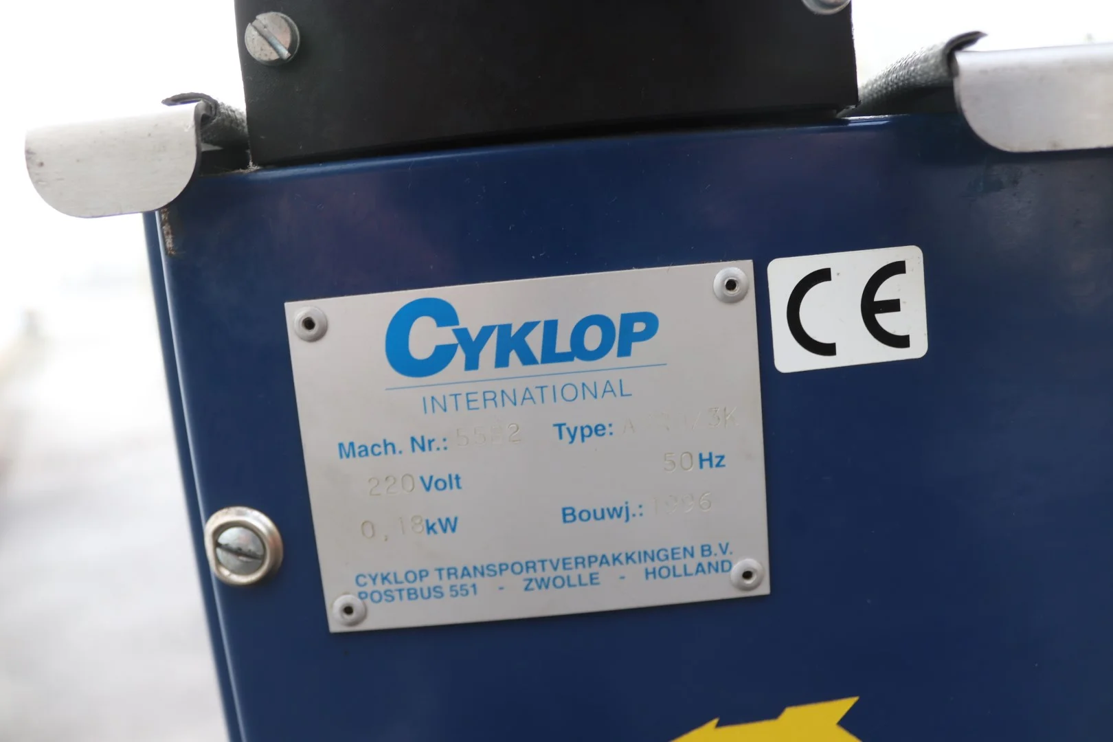 Cyklop Axro 3K -240V binding machine • Duijndam Machines