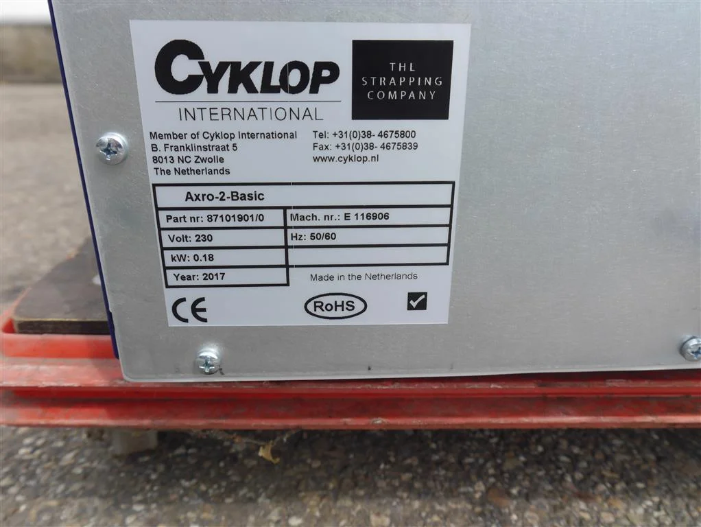 Cyklop Axro 2 Basic Binding machine - Year: 2016 • Duijndam Machines