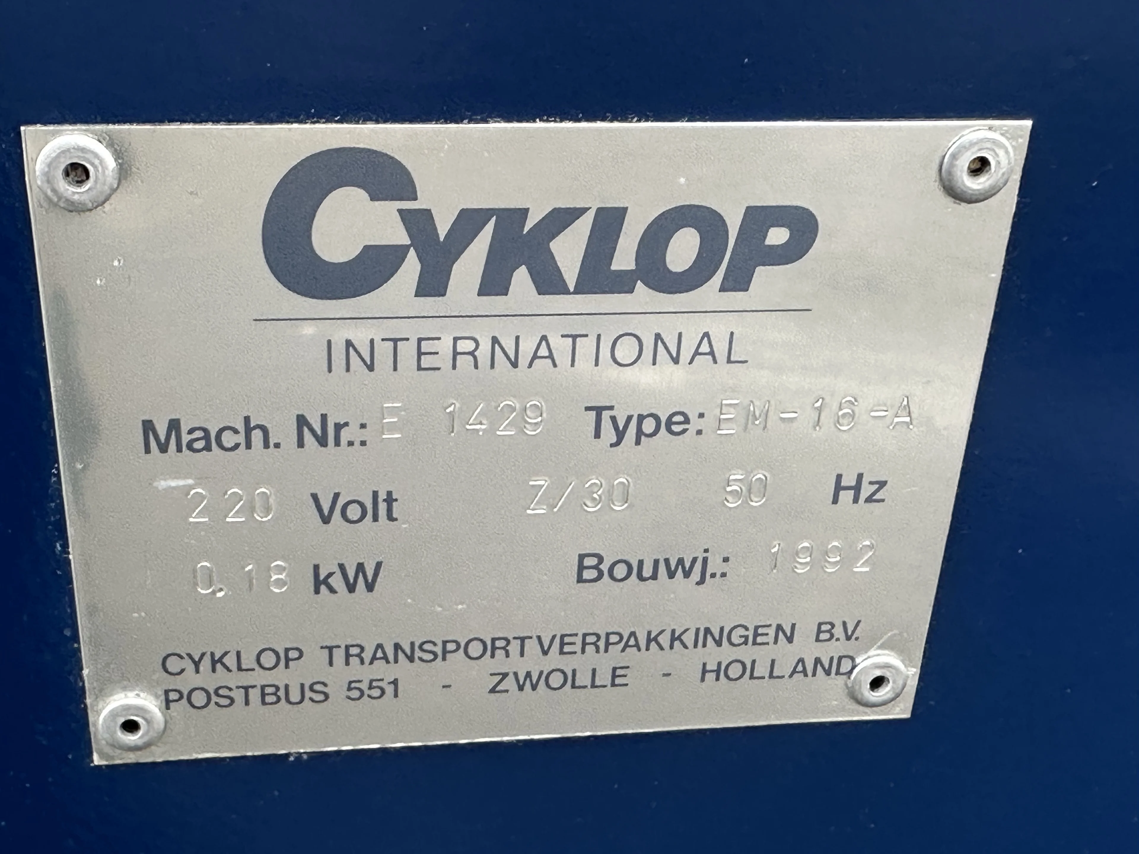 Cyklop Binding machine • Duijndam Machines
