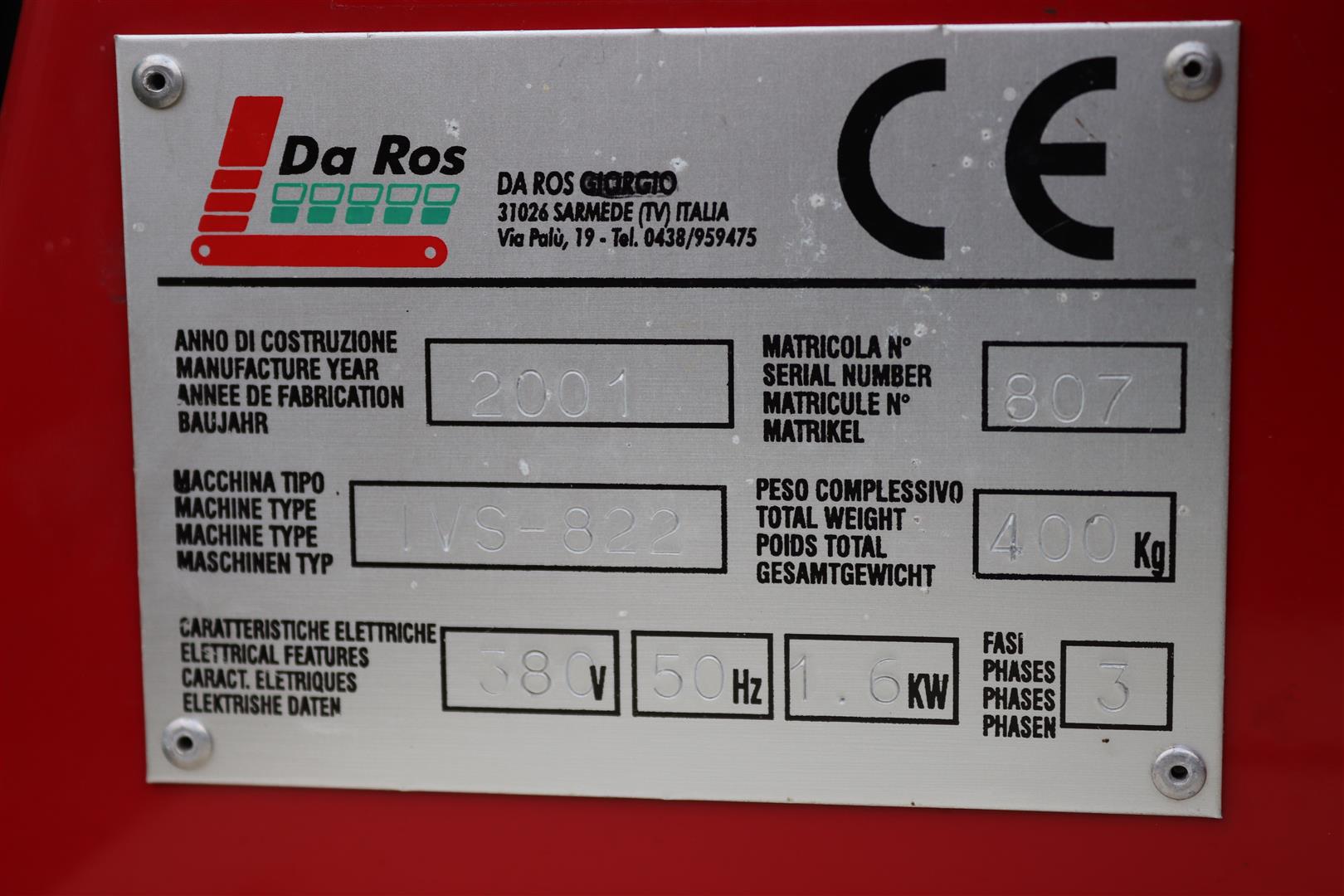 Da ros potting machine • Duijndam Machines