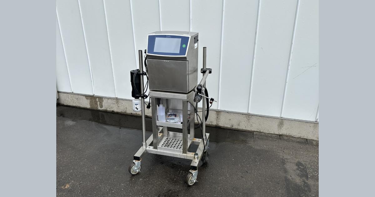 De Koningh Lynx 8900 printer coding system on wheels • Duijndam Machines