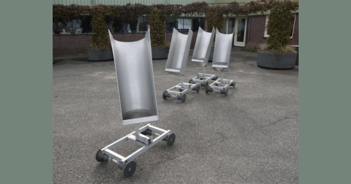 Devette aluminium pipe rail trolleys for roses and cutflowers ...