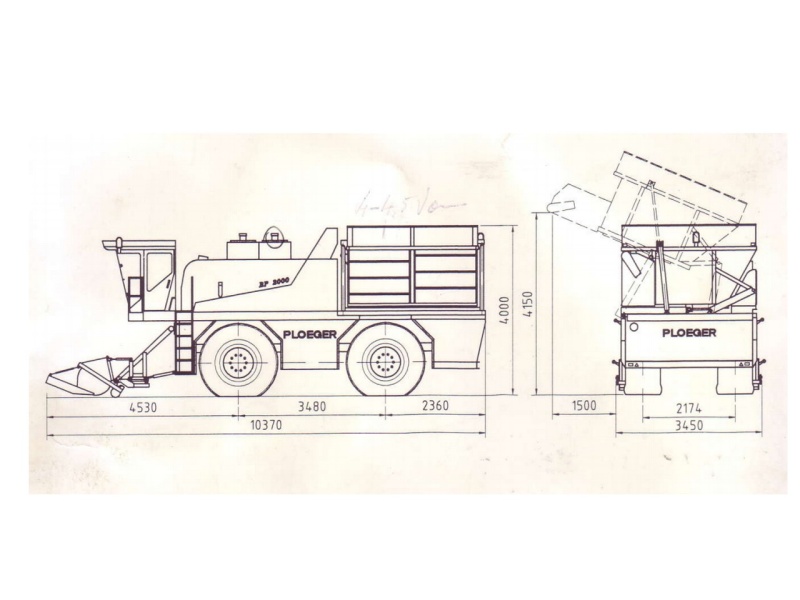 Ploeger BP 2000 self-propelled bean picker • Duijndam Machines