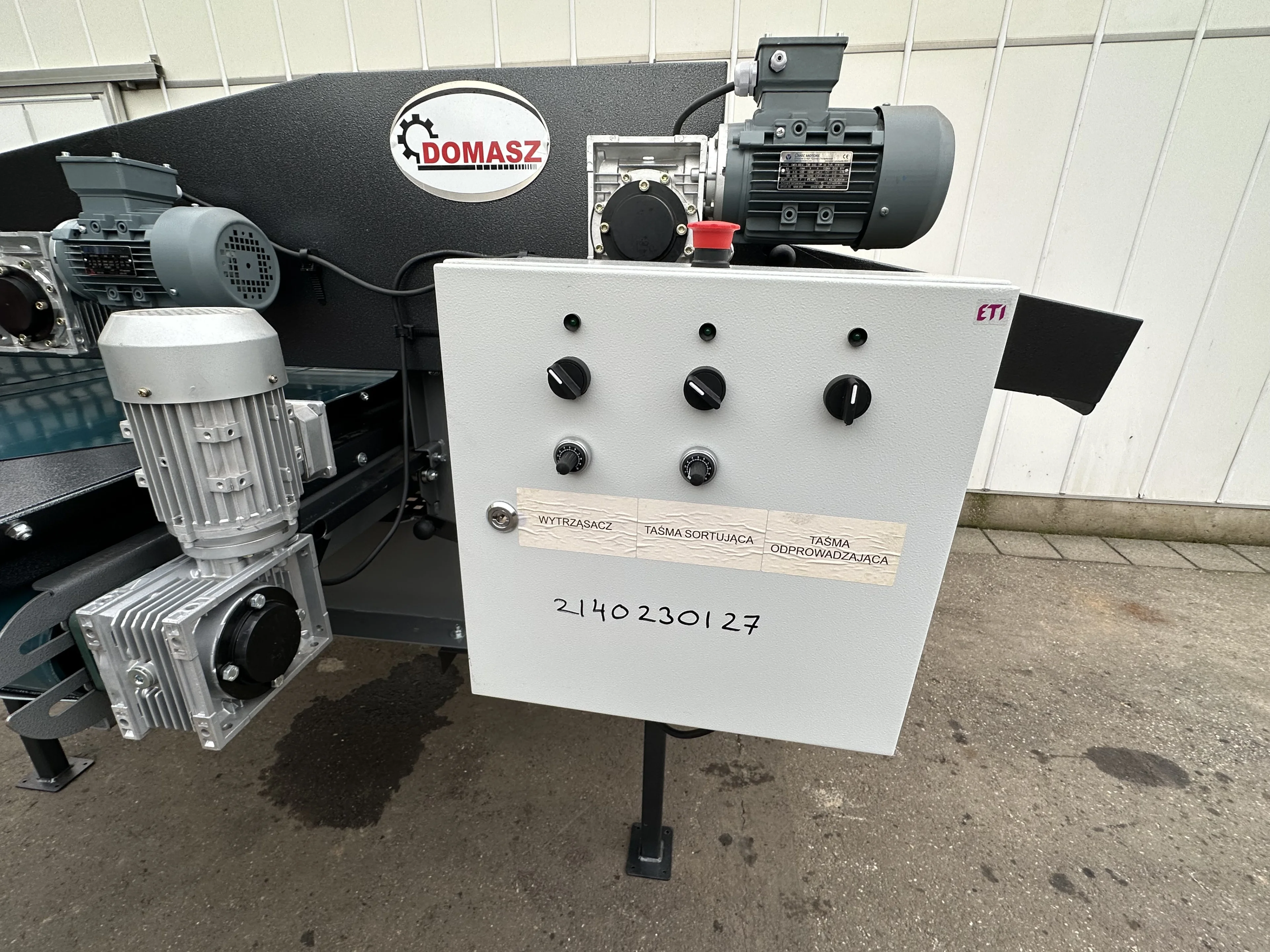 Domasz web grader belt sorting machine • Duijndam Machines