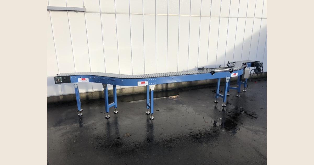 Itra double Curved S - conveyor • Duijndam Machines