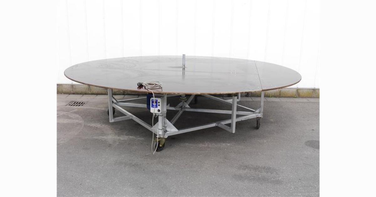 Turntable rotary table 350 cm • Duijndam Machines