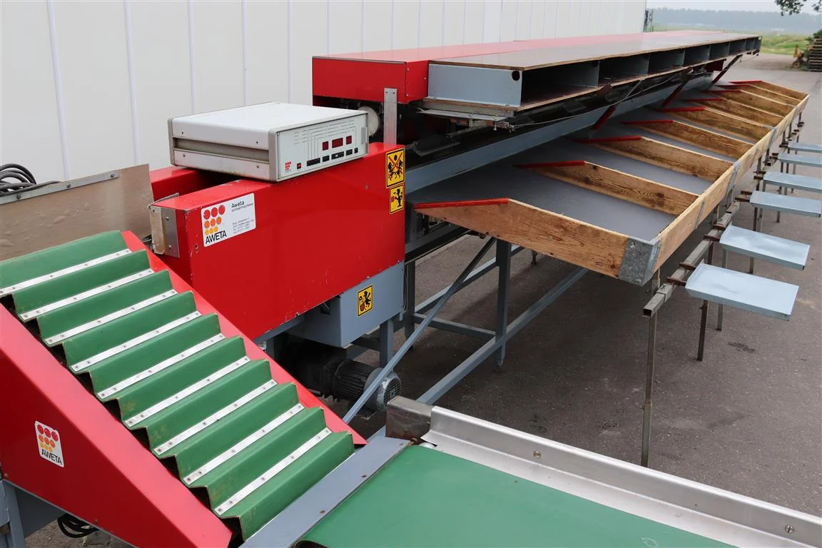 Aweta E8 sorting machine for cucumbers • Duijndam Machines